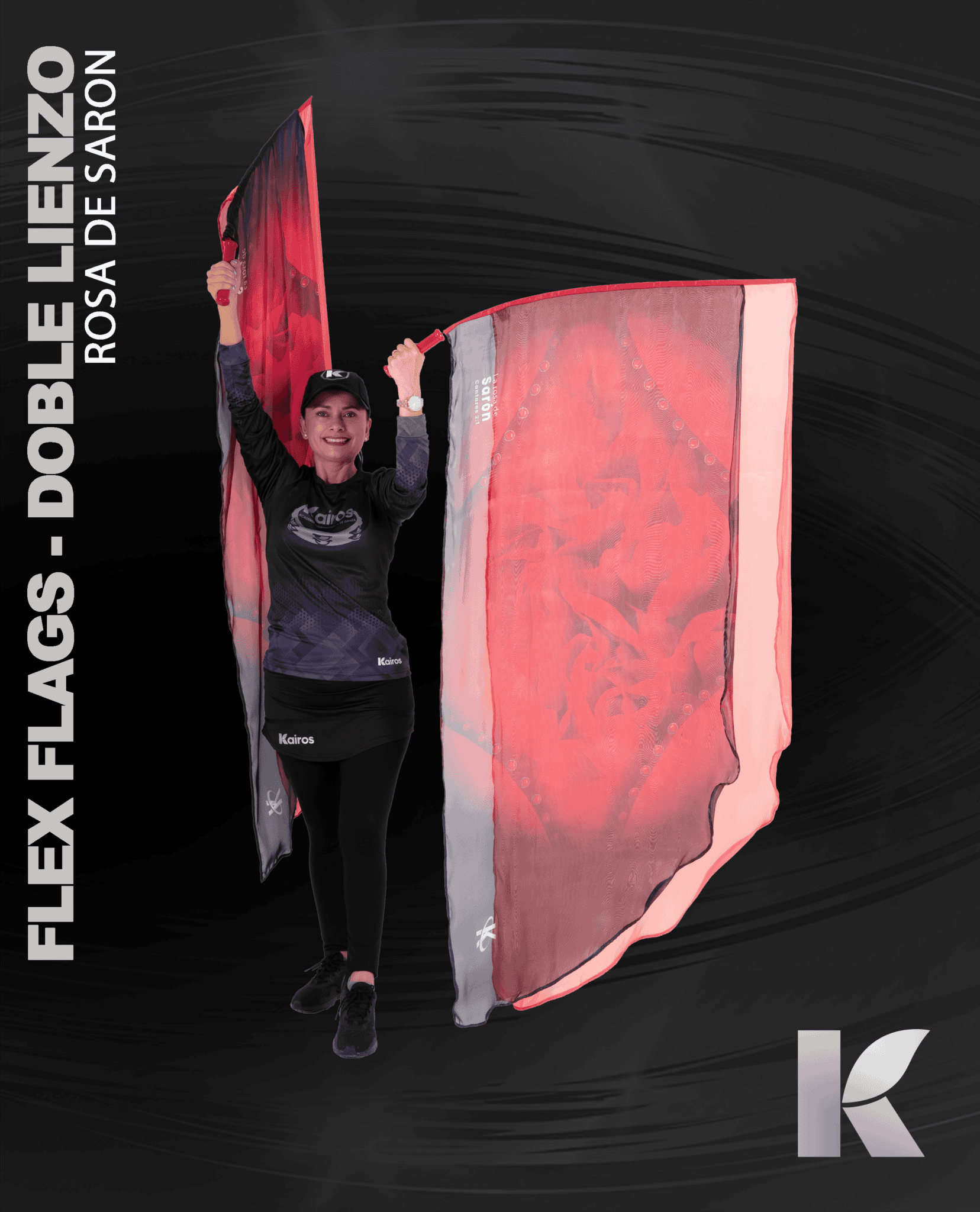 FLEX FLAGS ROSA DE SARON DOBLE LIENZO - Grupo Kairos