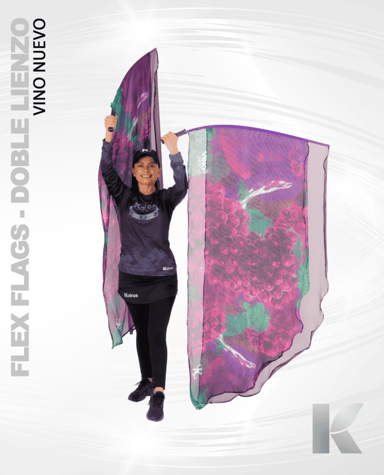 FLEX FLAGS VINO NUEVO DOBLE LIENZO - Grupo Kairos