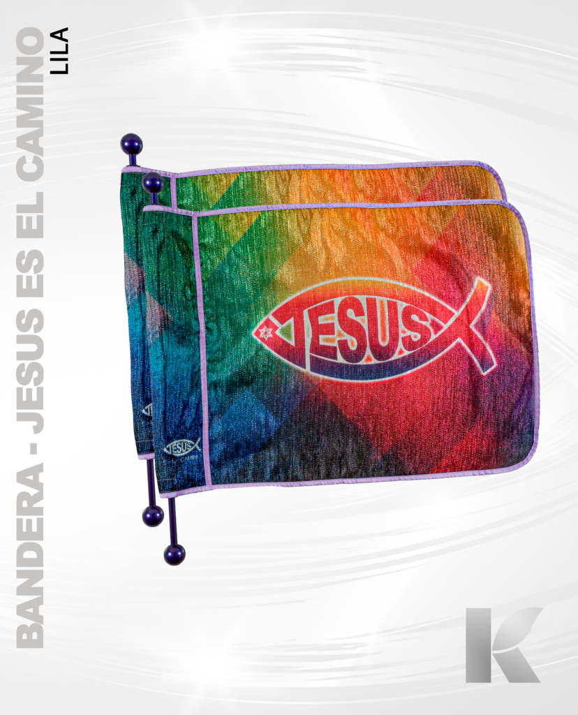 Jesús es el Camino (LightWeigh flags) Lila - Grupo Kairos