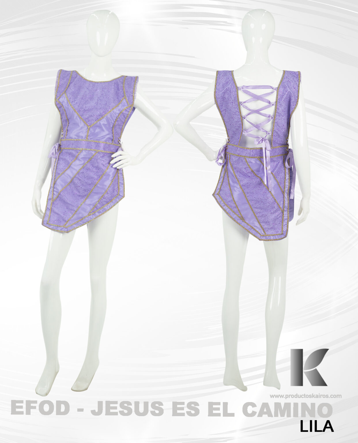 Solo efod de danza Jesús es el camino (LILA) - Grupo Kairos